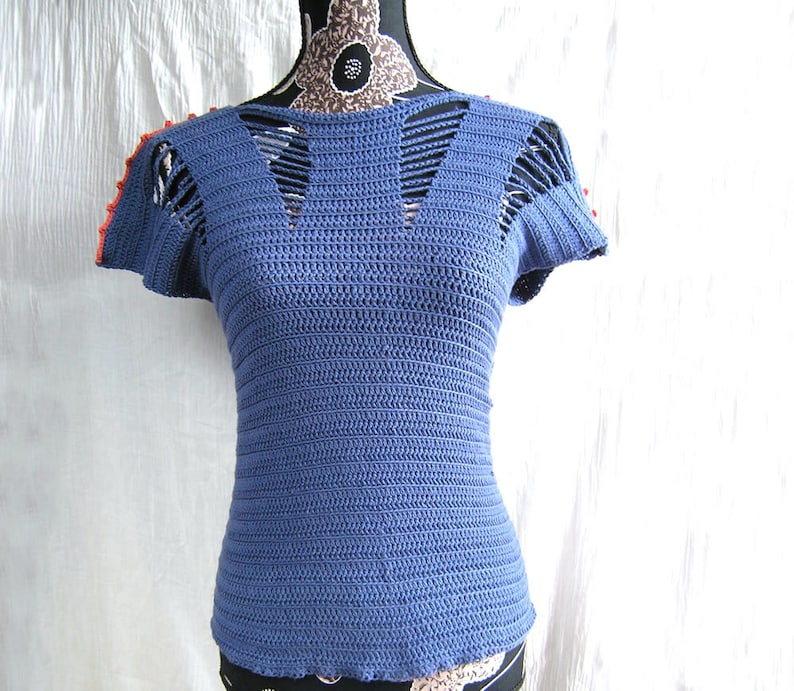 CROCHET PATTERN - Open Spaces Top - Tutorial in Pdf to Crochet This ...