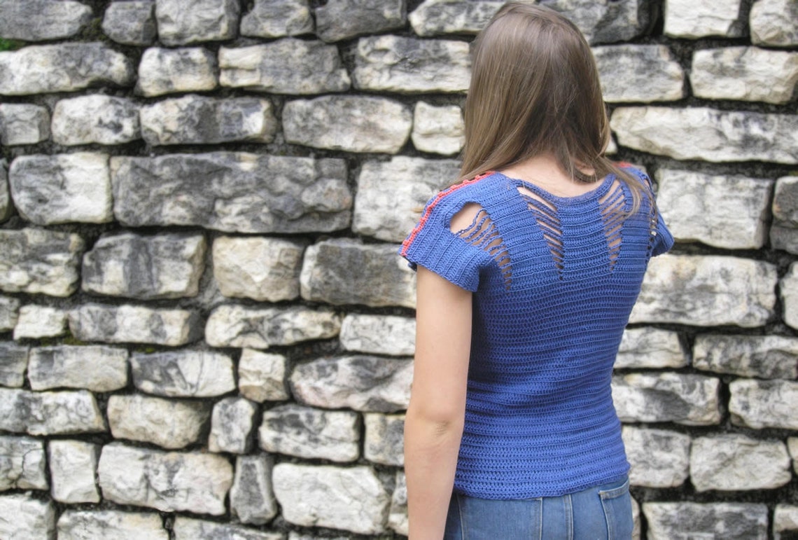 CROCHET PATTERN Open Spaces Top Tutorial in Pdf to Crochet - Etsy