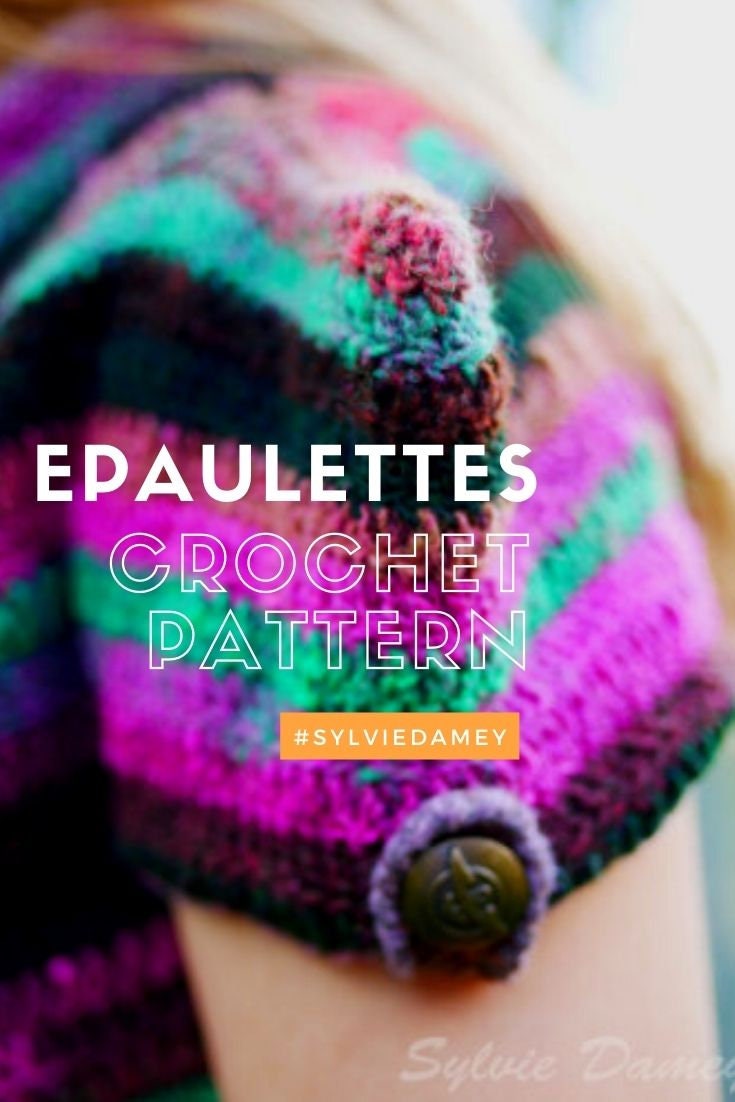 CROCHET PATTERN: Epaulettes cropped bolero for women | Etsy