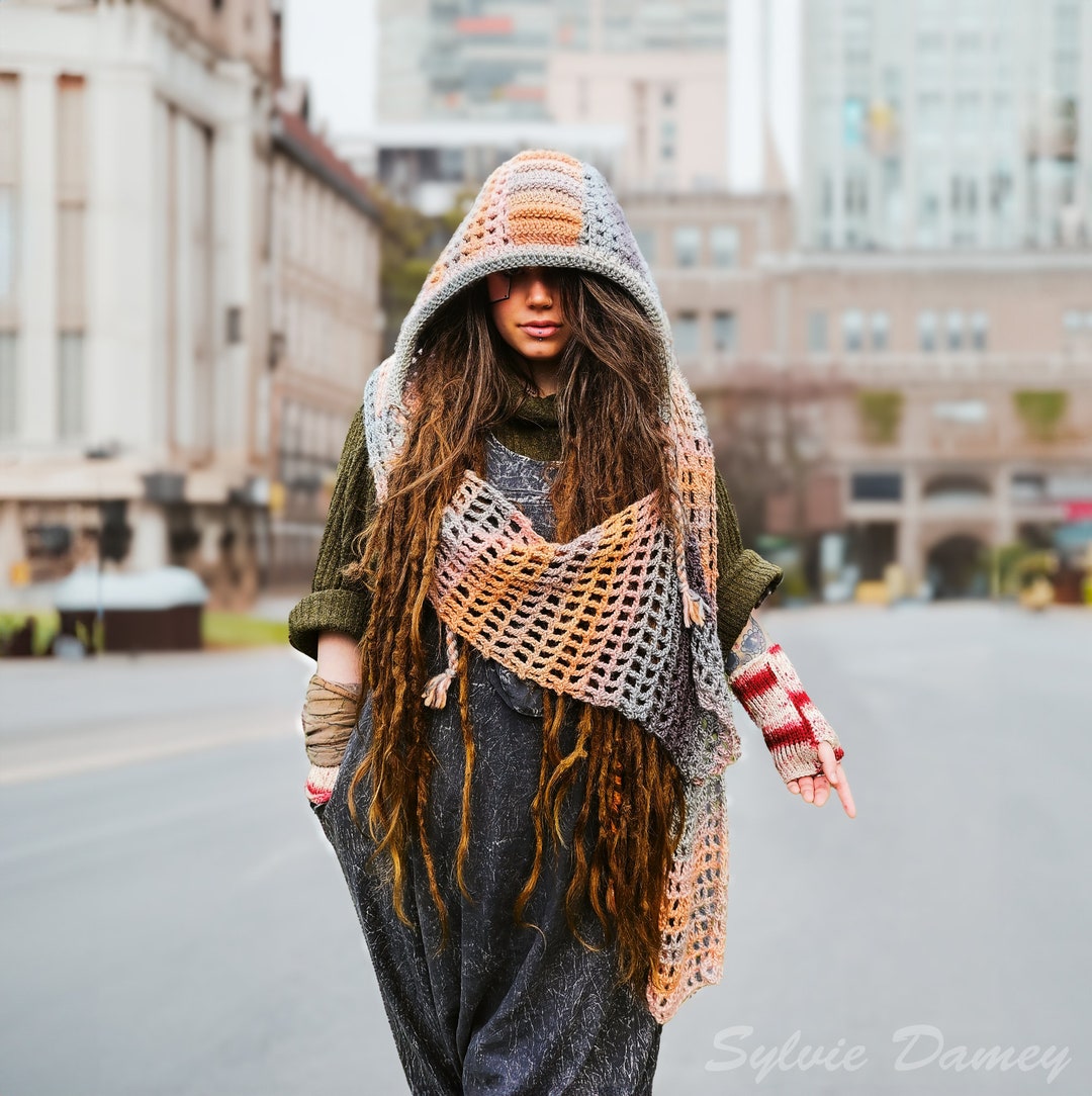 CROCHET Post Apocalyptic Hood PATTERN in Pdf, Wastelander Hood ...