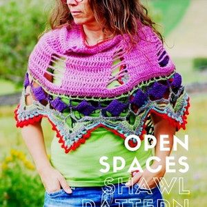Open Spaces Shawl PDF Crochet Pattern to Make Stunning Shawl With Lacy ...