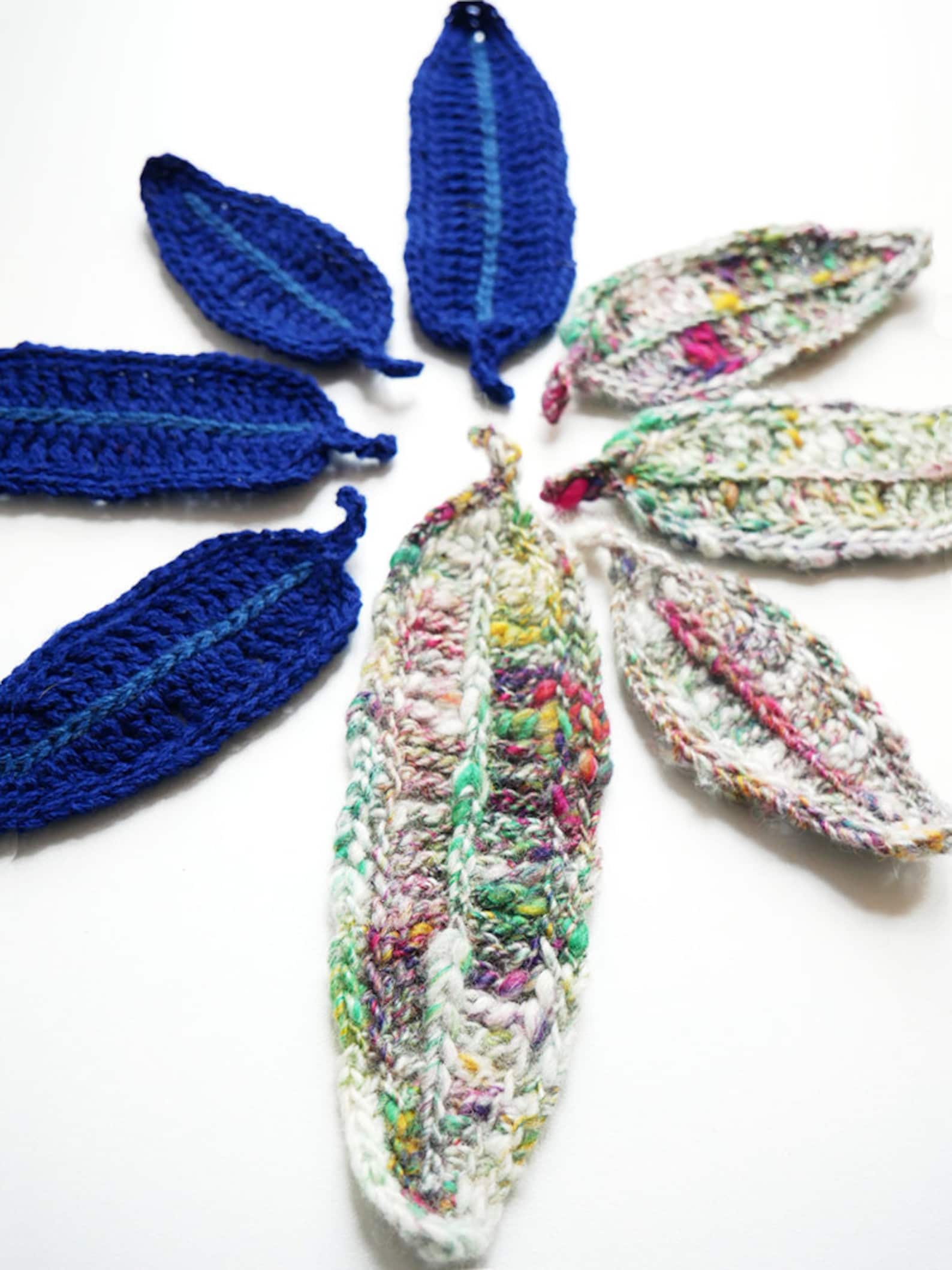 CROCHET PATTERN - Crochet Feathers, Pdf Tutorial to Crochet Feathers ...