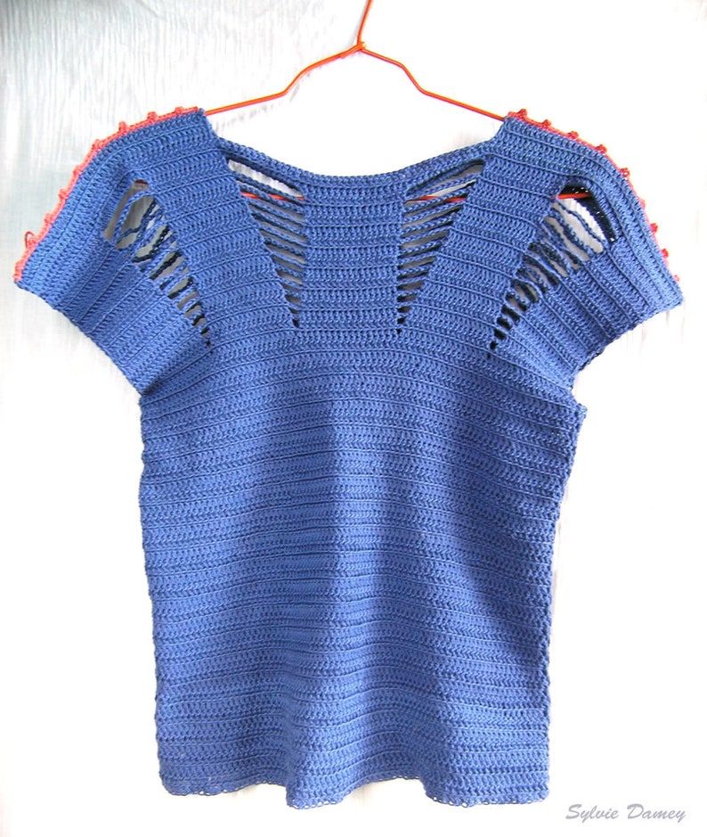 CROCHET PATTERN - Open Spaces Top - Tutorial in Pdf to Crochet This ...