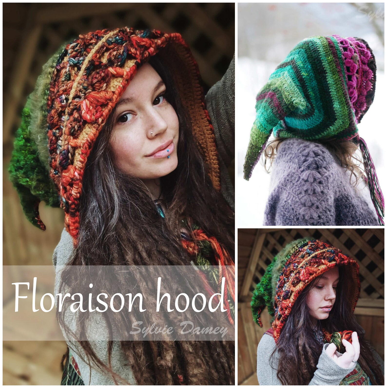 3 CROCHET Elf Hoods PATTERNS in PDF Pixie Fairy Hats for - Etsy