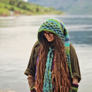 CROCHET PATTERN, Fae Elf Hood, "lauwis Dragon" Pixie Hood Crochet ...