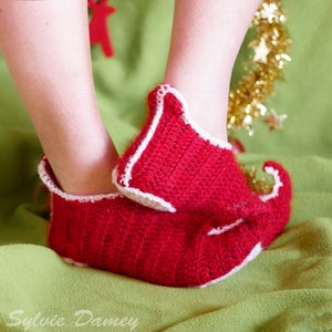 CROCHET PATTERN, Elf Slippers for the Whole Family, Toddler to Adults ...