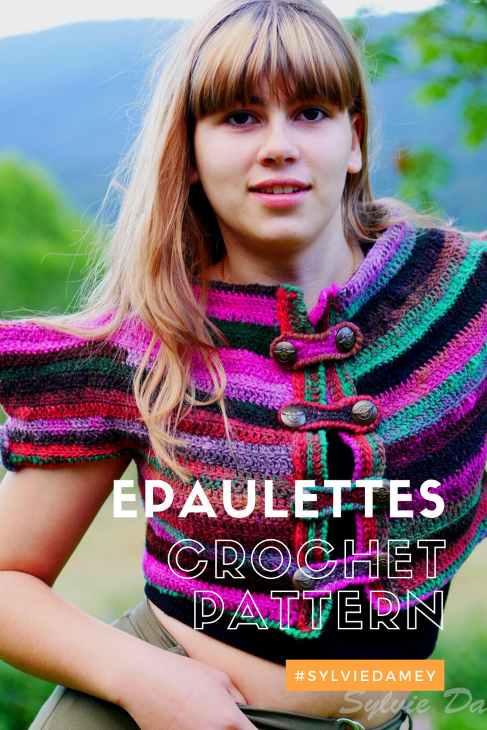 CROCHET PATTERN: Epaulettes Cropped Bolero for Women | Etsy