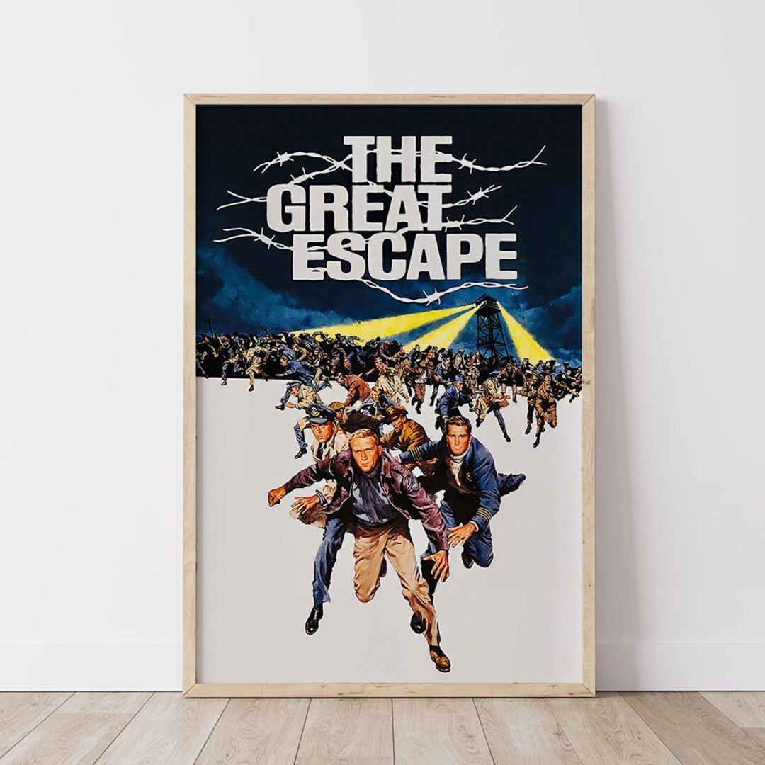 The Great Escape Movie Poster/ Vintage Poster / Wall Art Poster / Film ...