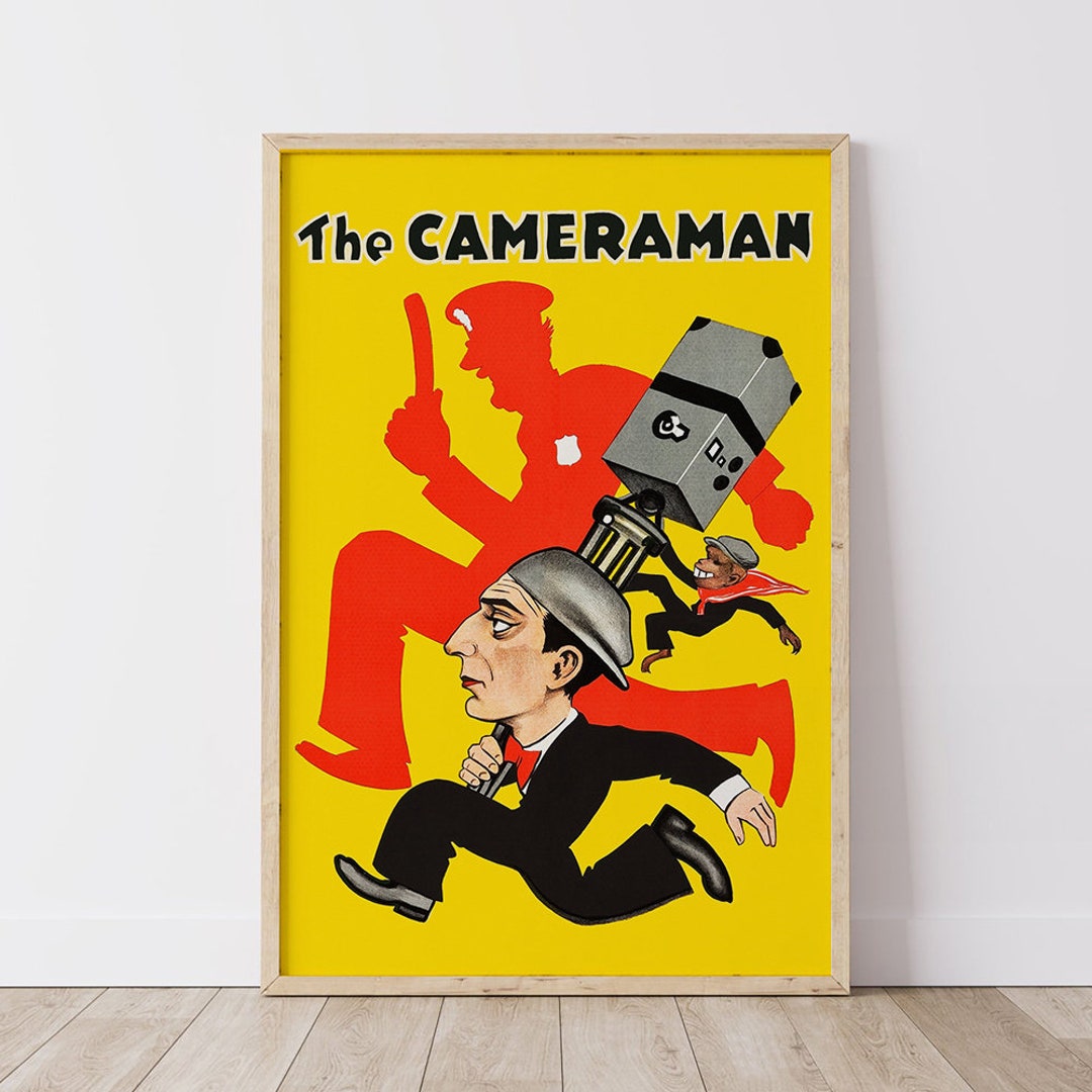 The Cameraman Classic Movie Poster/ Vintage Poster / Wall Art Poster ...