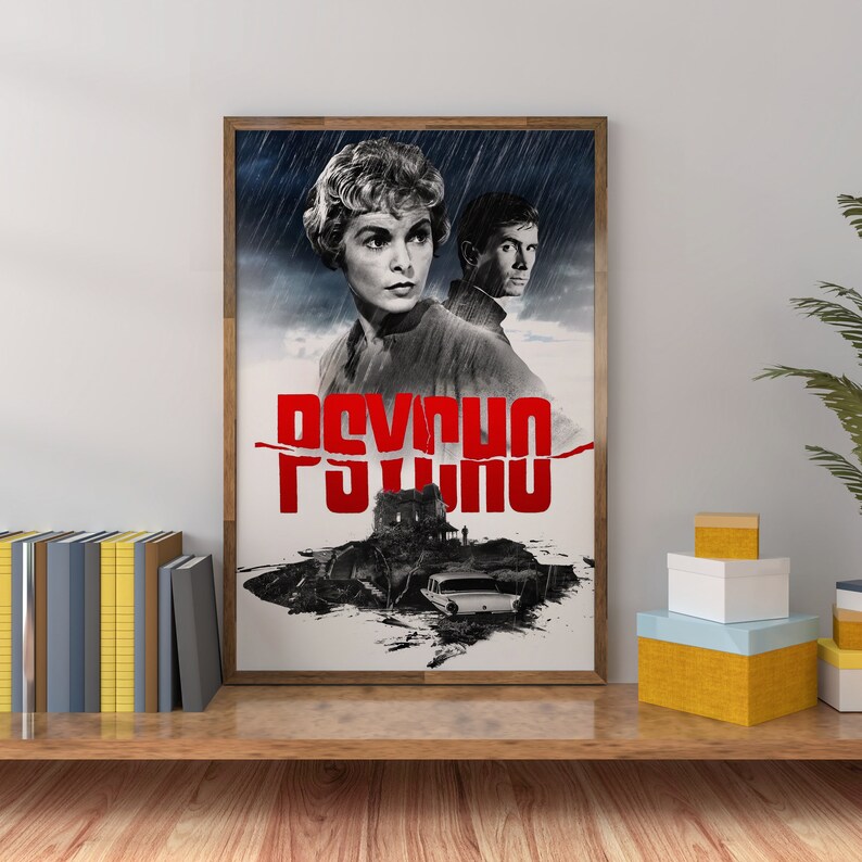 Psycho Classic Movie Poster/ Vintage Poster / Wall Art Poster / Film ...