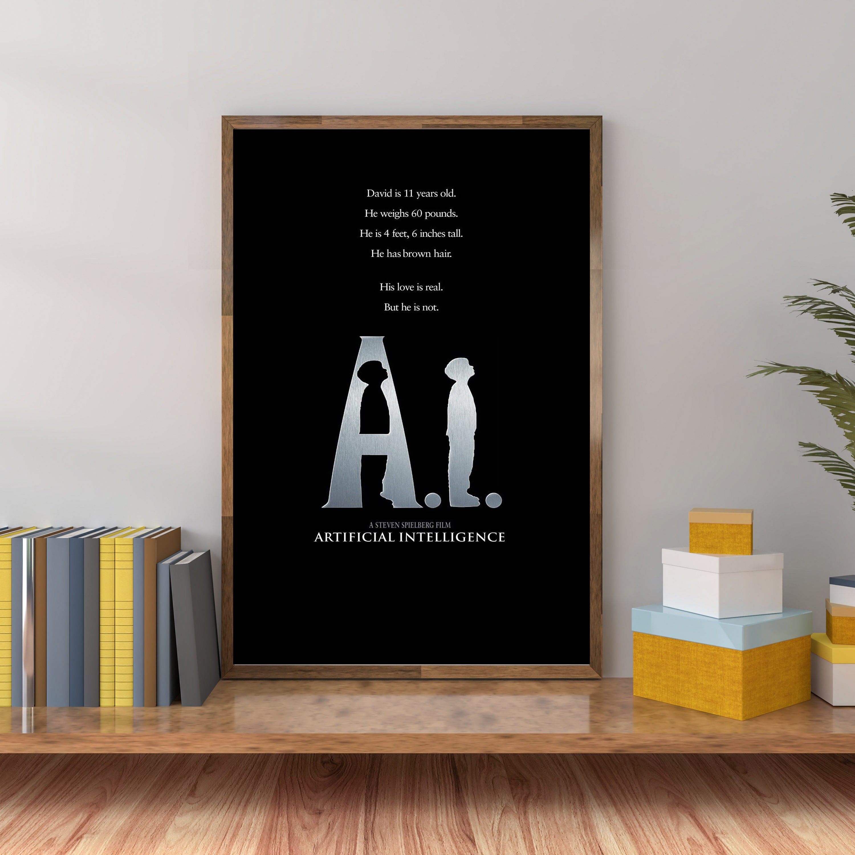 A.I. Artificial Intelligence Movie Poster/ Vintage Poster / Wall Art ...