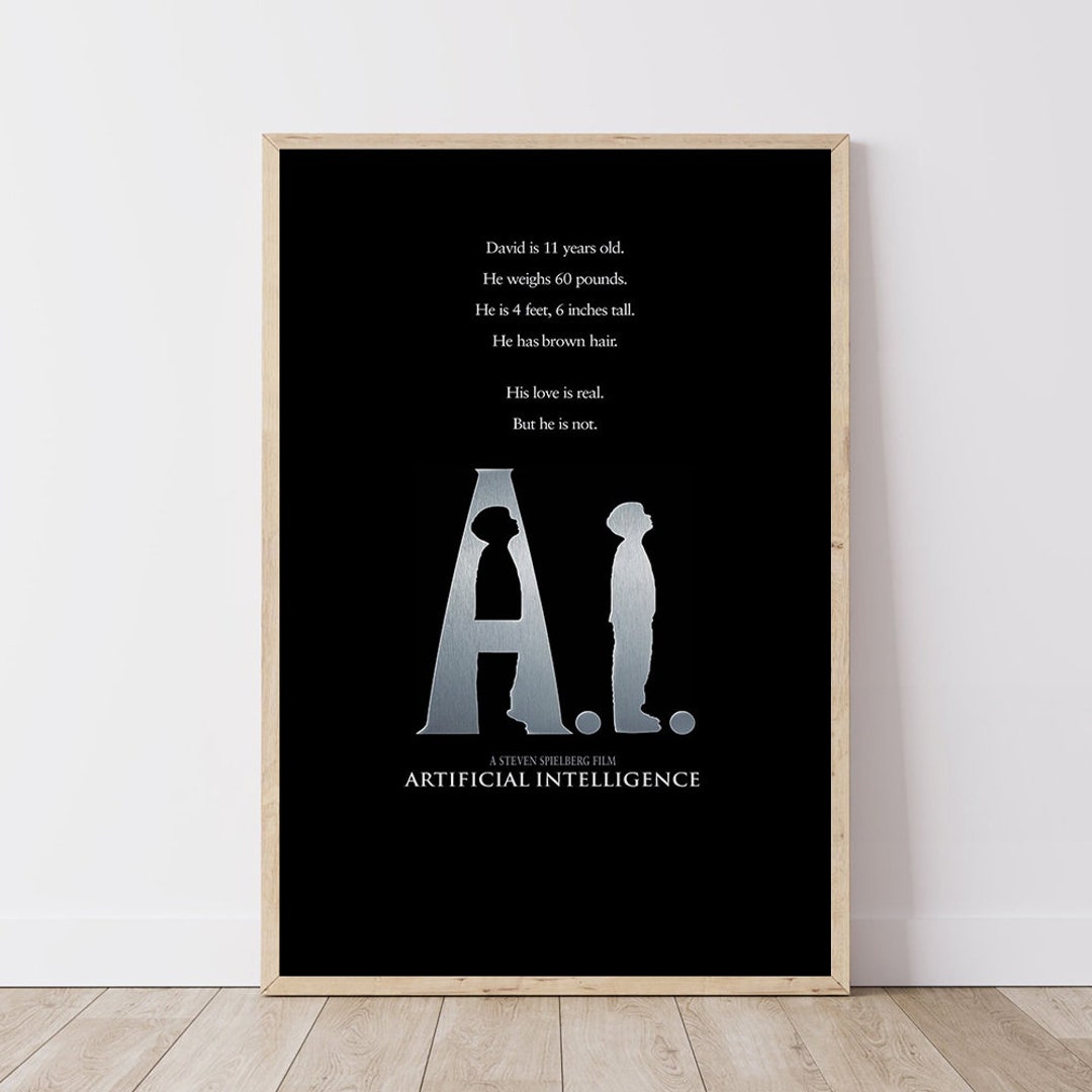 A.I. Artificial Intelligence Movie Poster/ Vintage Poster / Wall Art ...