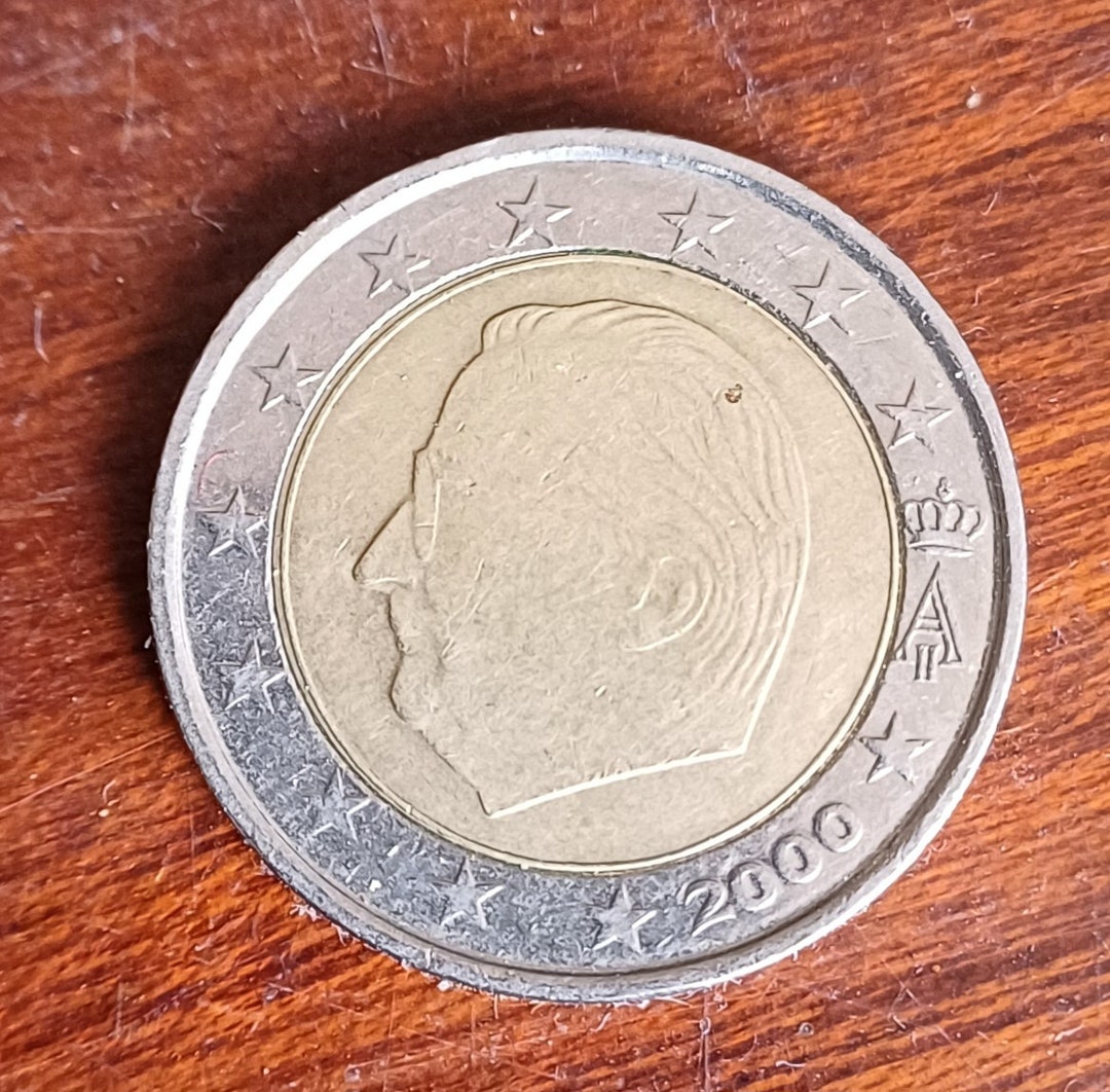 2 Euro Rare Coin 2000 Belgium Albert II. - Etsy