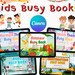 Kids Busy Books Templates Bundle Toddler Printable Learning Book ...
