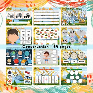 Kids Busy Books Templates Bundle Toddler Printable Learning Book ...