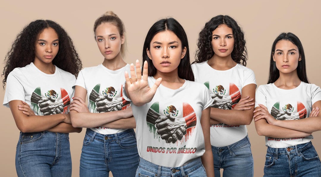 United for Mexico T-shirt, Mexican Flag Pride Tee, Solidarity Activist ...