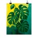 Tropical Monstera Wall Art, Matte Vertical Posters, Botanical Decor ...