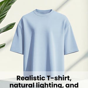Bella Canvas 3001 Baby Blue Color T-shirt Mockup, Bella Canvas T-shirt ...