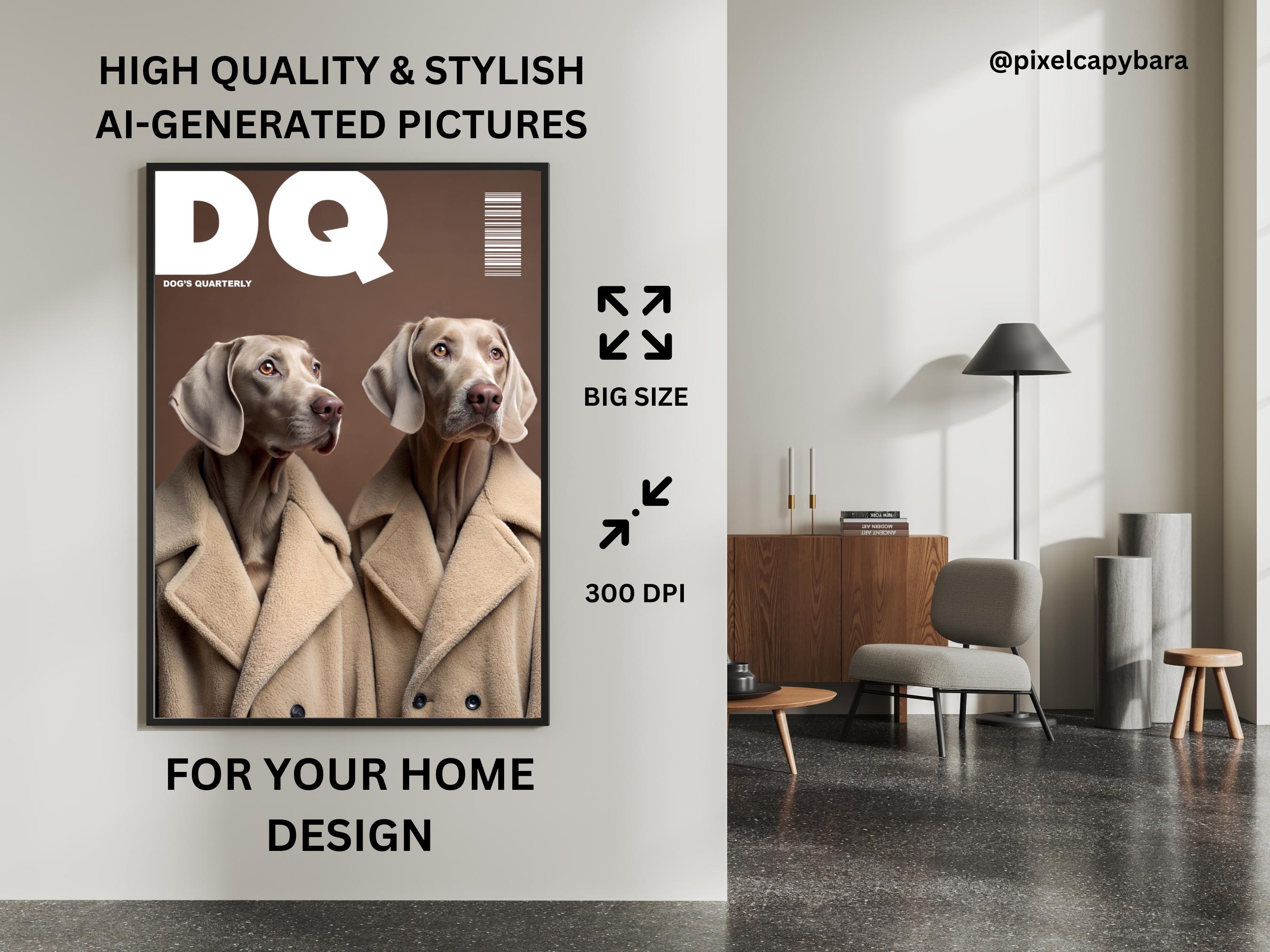 Custom Dog Magazine Cover Poster – Personalized Wall Art for Dog Lovers ...