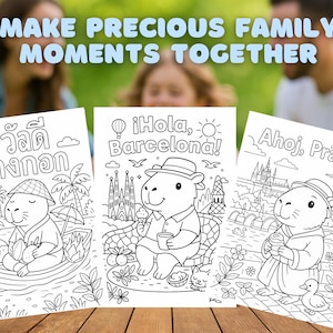 Cute Capybara Coloring Pages | World Travel Adventure | Printable ...