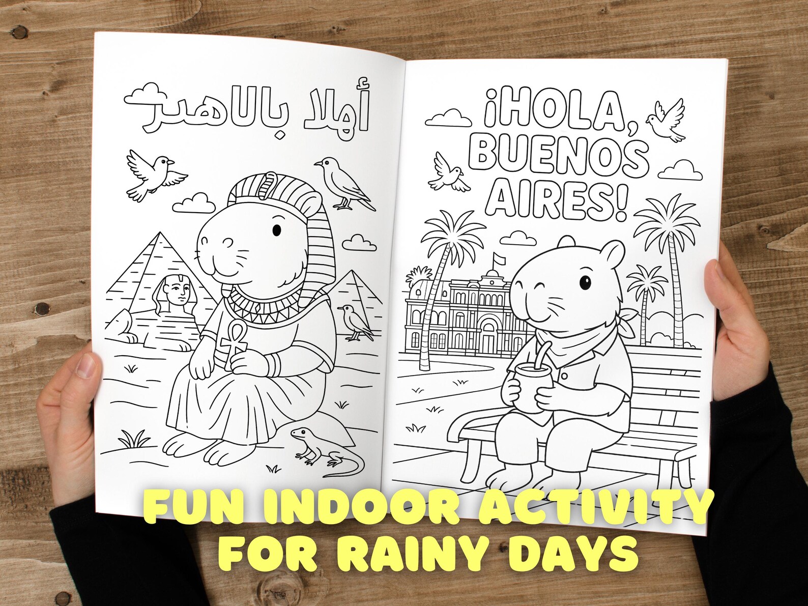 Cute Capybara Coloring Pages | World Travel Adventure | Printable ...