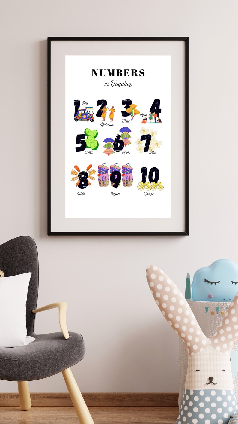Printable Filipino Numbers Chart Instant Download - Etsy