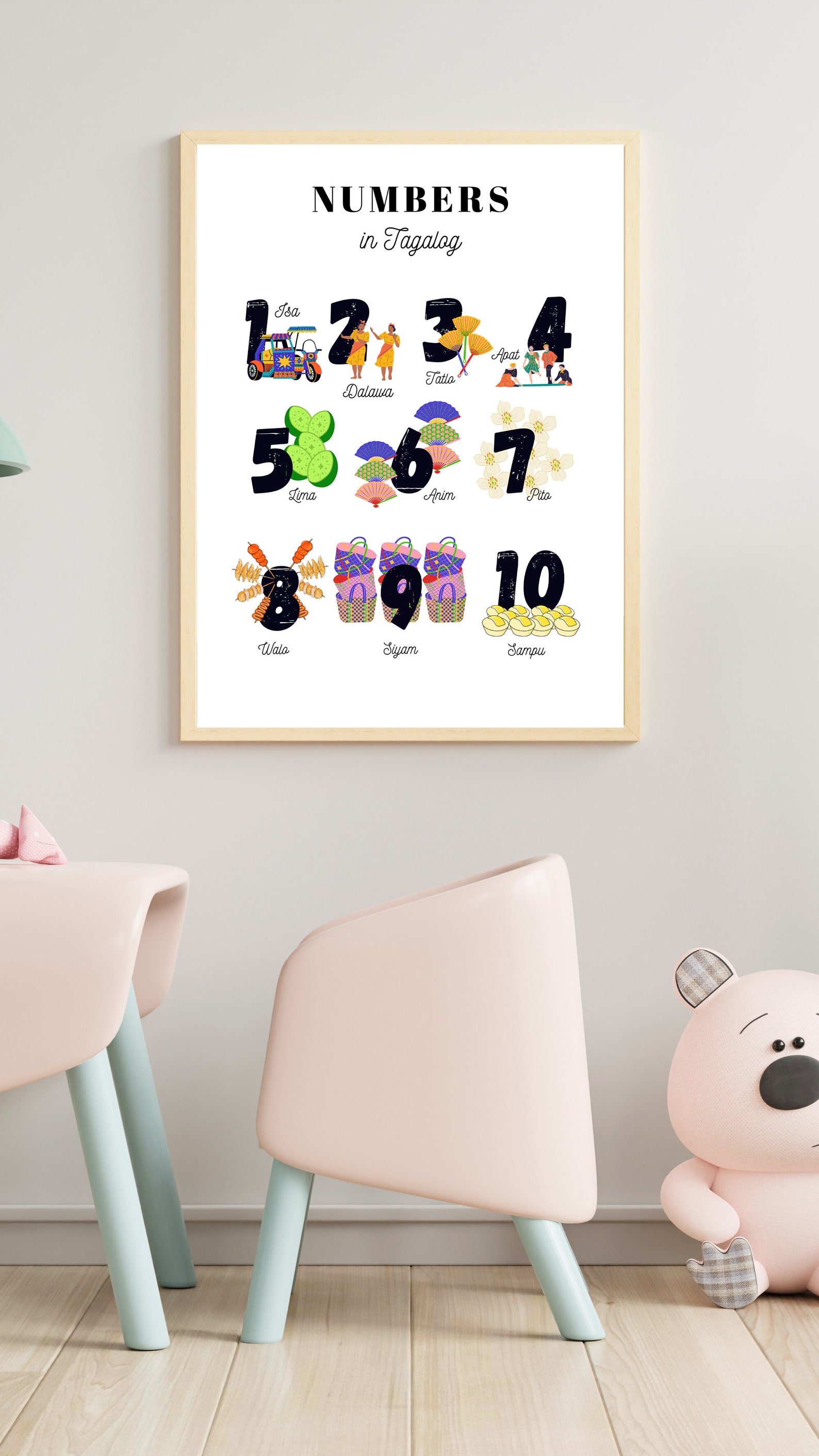 Printable Filipino Numbers Chart Instant Download - Etsy