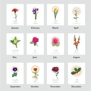 May Birth Flower Digital Print | Birth Flower Gift | Lily of the Valley ...