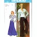 Simplicity 7173 Misses Wrap Top, Maxi Skirt, Pants 70s Vintage Sewing ...