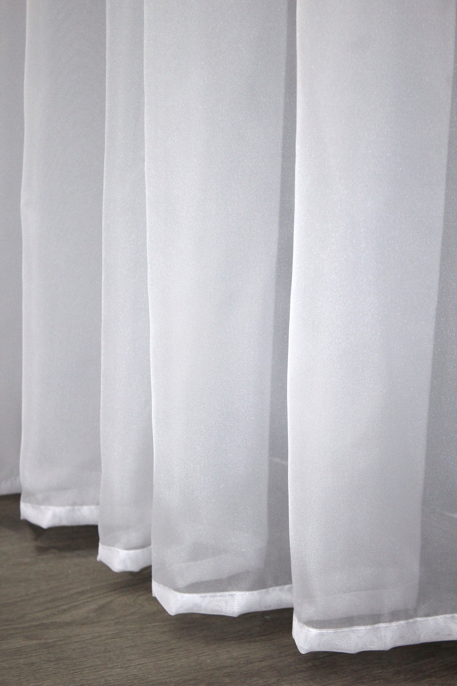 Sheer Chiffon Curtain Panels, Transparent Window Covering, Airy Sheer ...