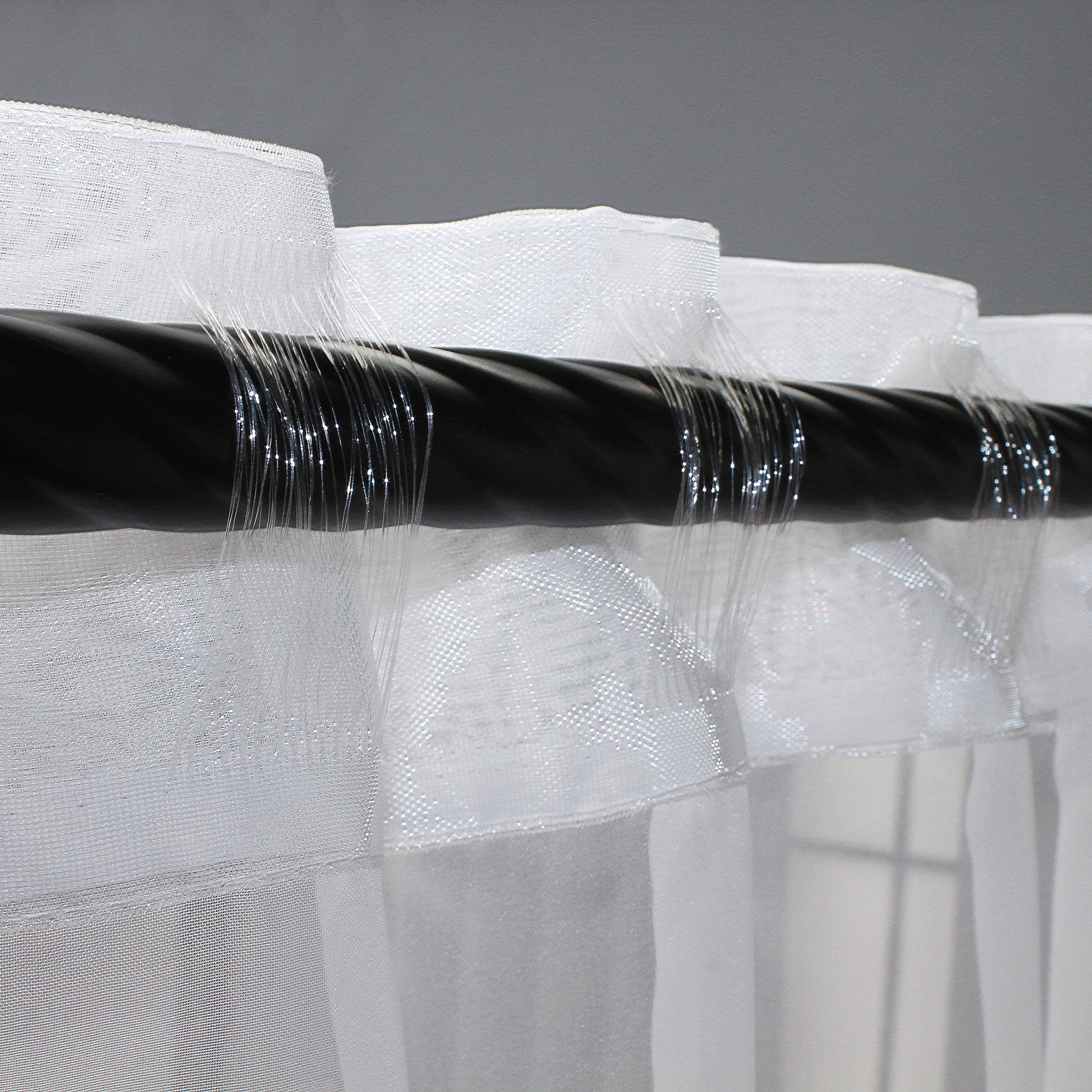 Sheer Chiffon Curtain Panels, Transparent Window Covering, Airy Sheer ...