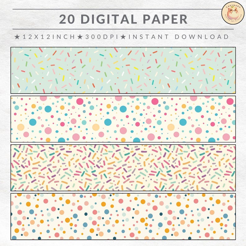 20 Sprinkle Seamless Pattern Svg,confetti,bakery,dxf,donuts,cookie ...