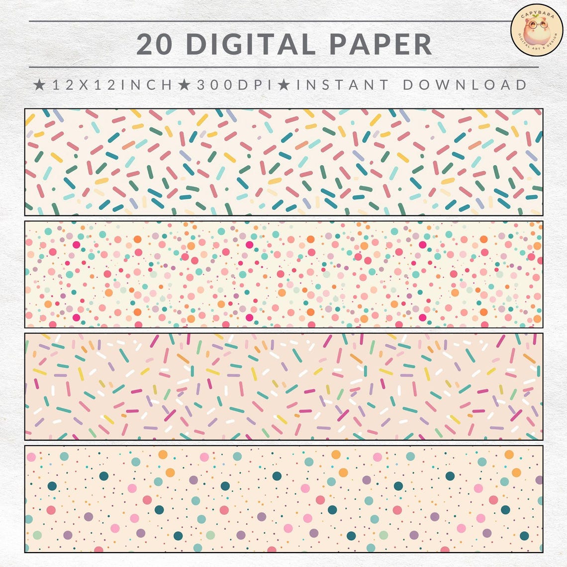 20 Sprinkle Seamless Pattern Svg,confetti,bakery,dxf,donuts,cookie ...