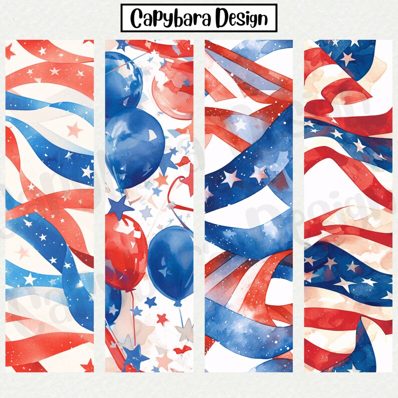 JULY 4TH Independence Day , Retro Fourth July Seamless Repeat Pattern ...