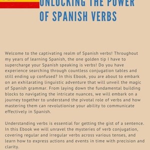 Learning Spanish Verbs Comprehensive Guide Irregular Regular Verbs ...