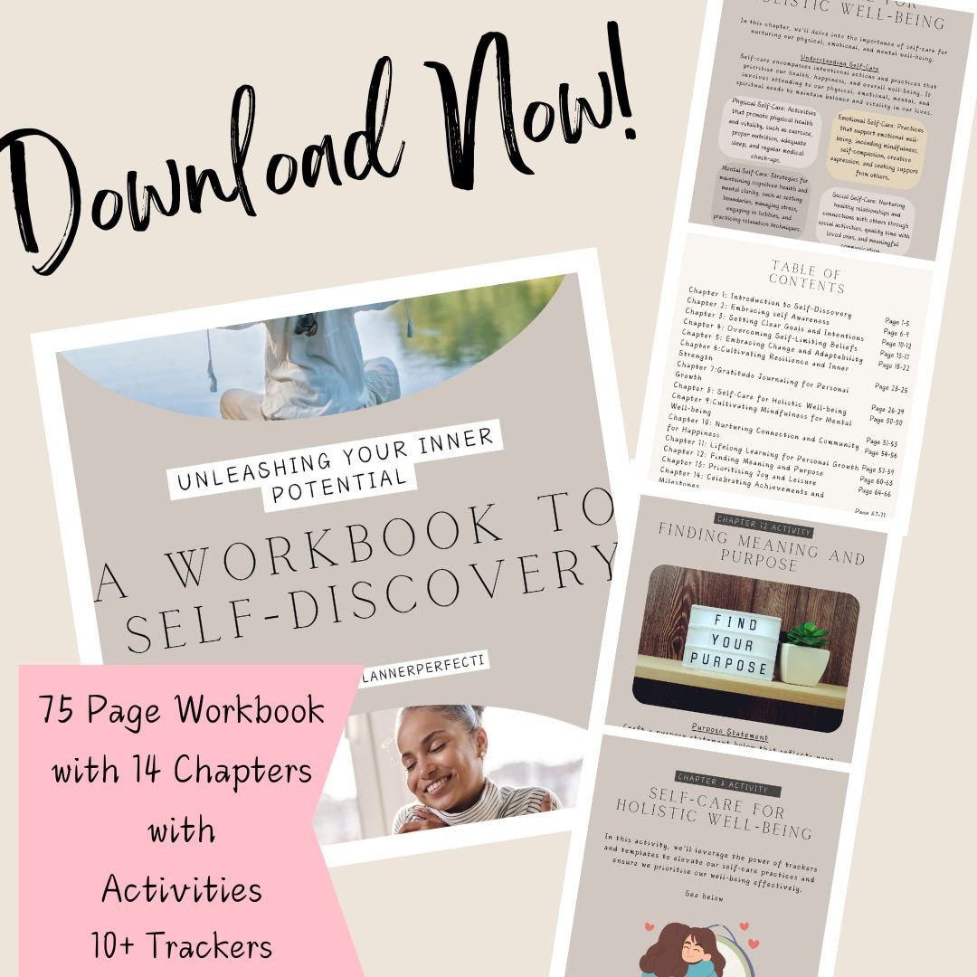 Self-discovery Workbook Finding Inner Potential Personal Growth ...
