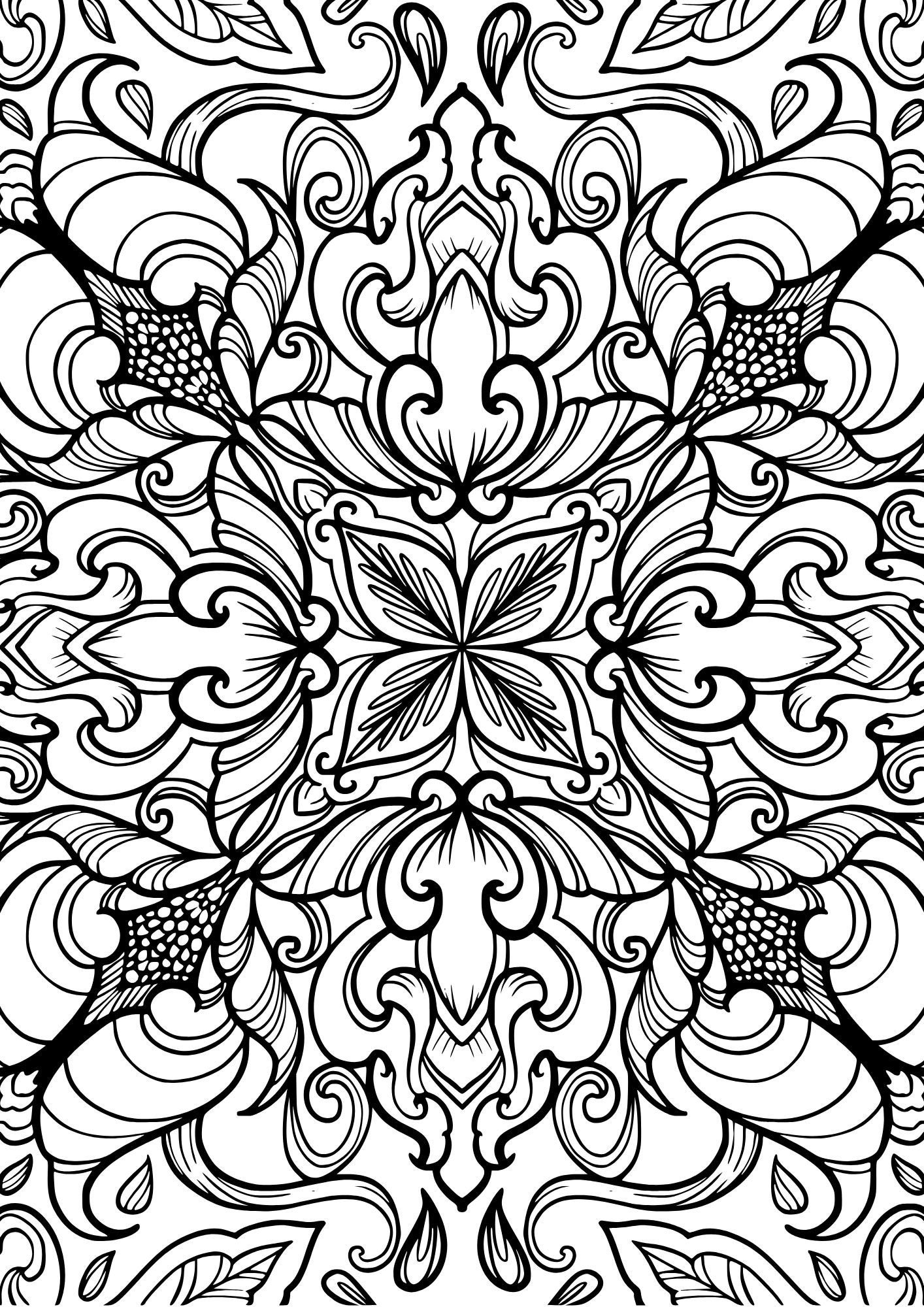 Mindfulness Colouring in Book Self-reflection Creative Expression ...