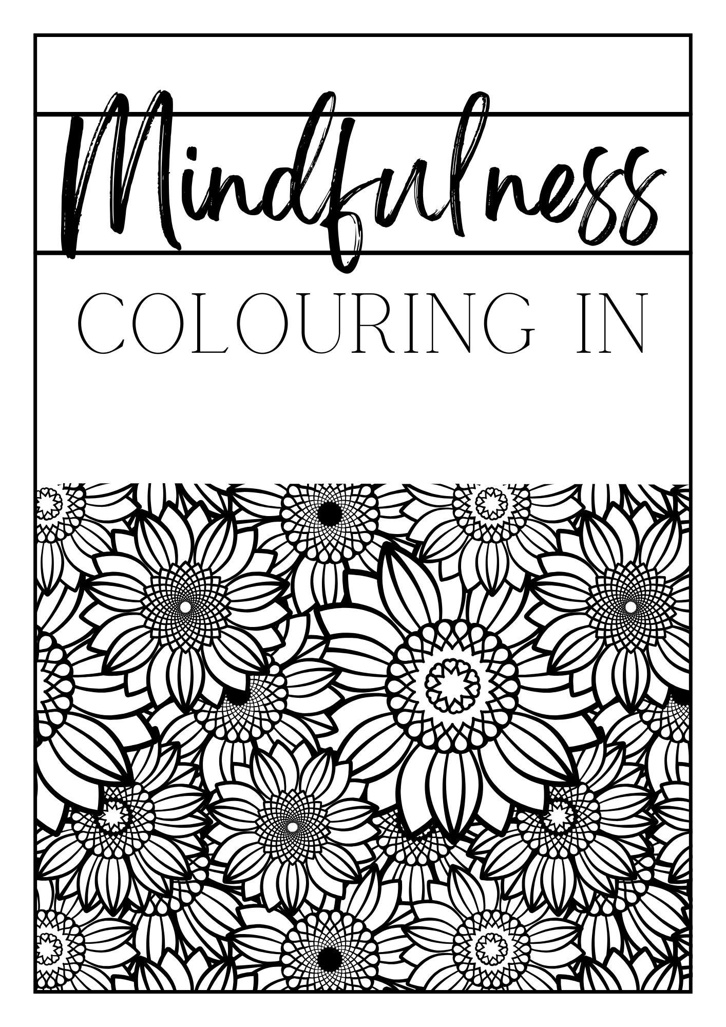 Mindfulness Colouring in Book Self-reflection Creative Expression ...