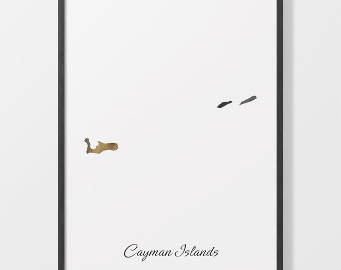 Old Cayman Islands Map 1880 Vintage Caymanian Isle Chart Poster - Etsy