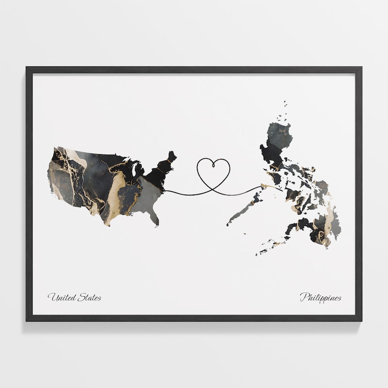Philippine Map Art Print - Etsy