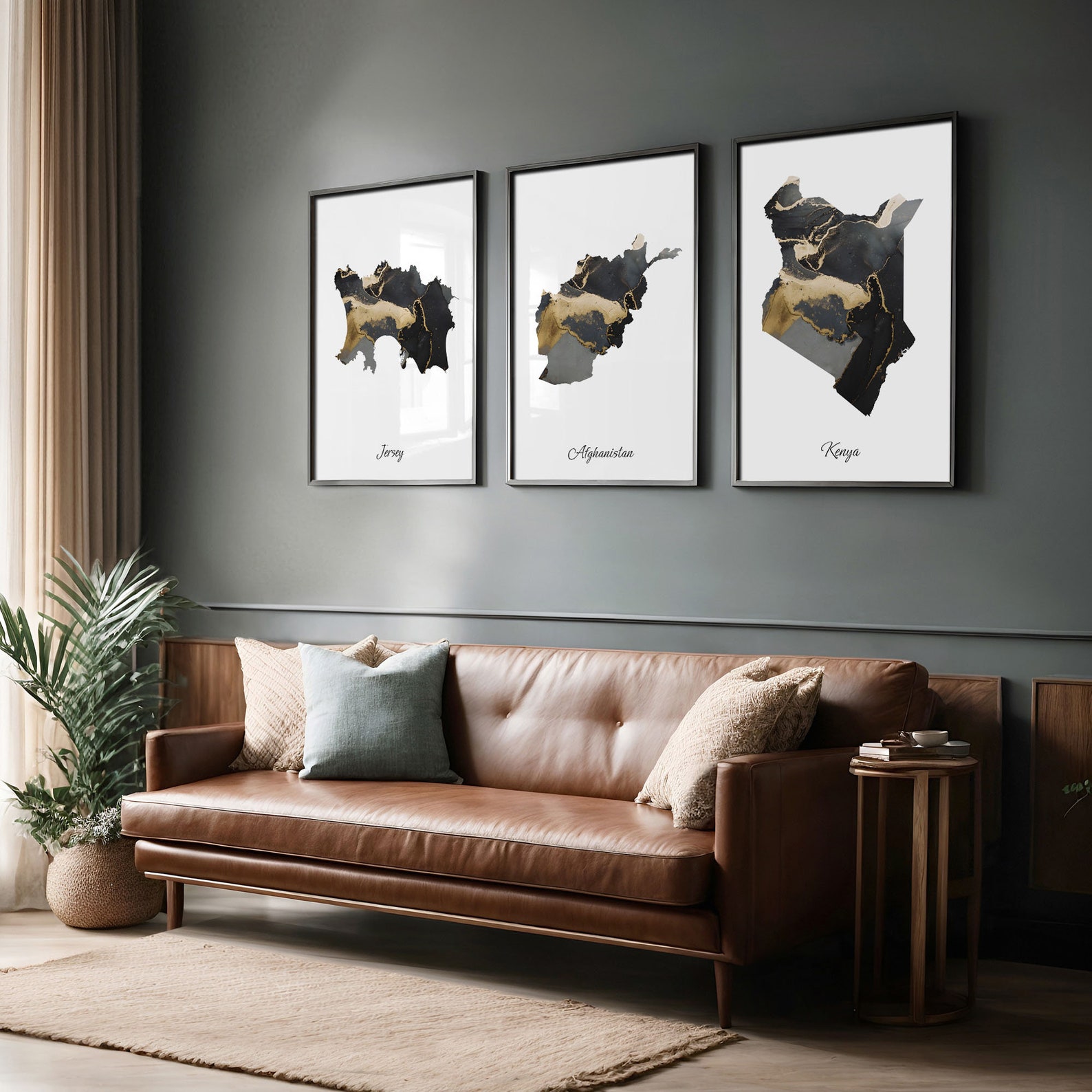 Afghanistan Art Print, Afghan Map Poster, Elegant Country Artwork ...