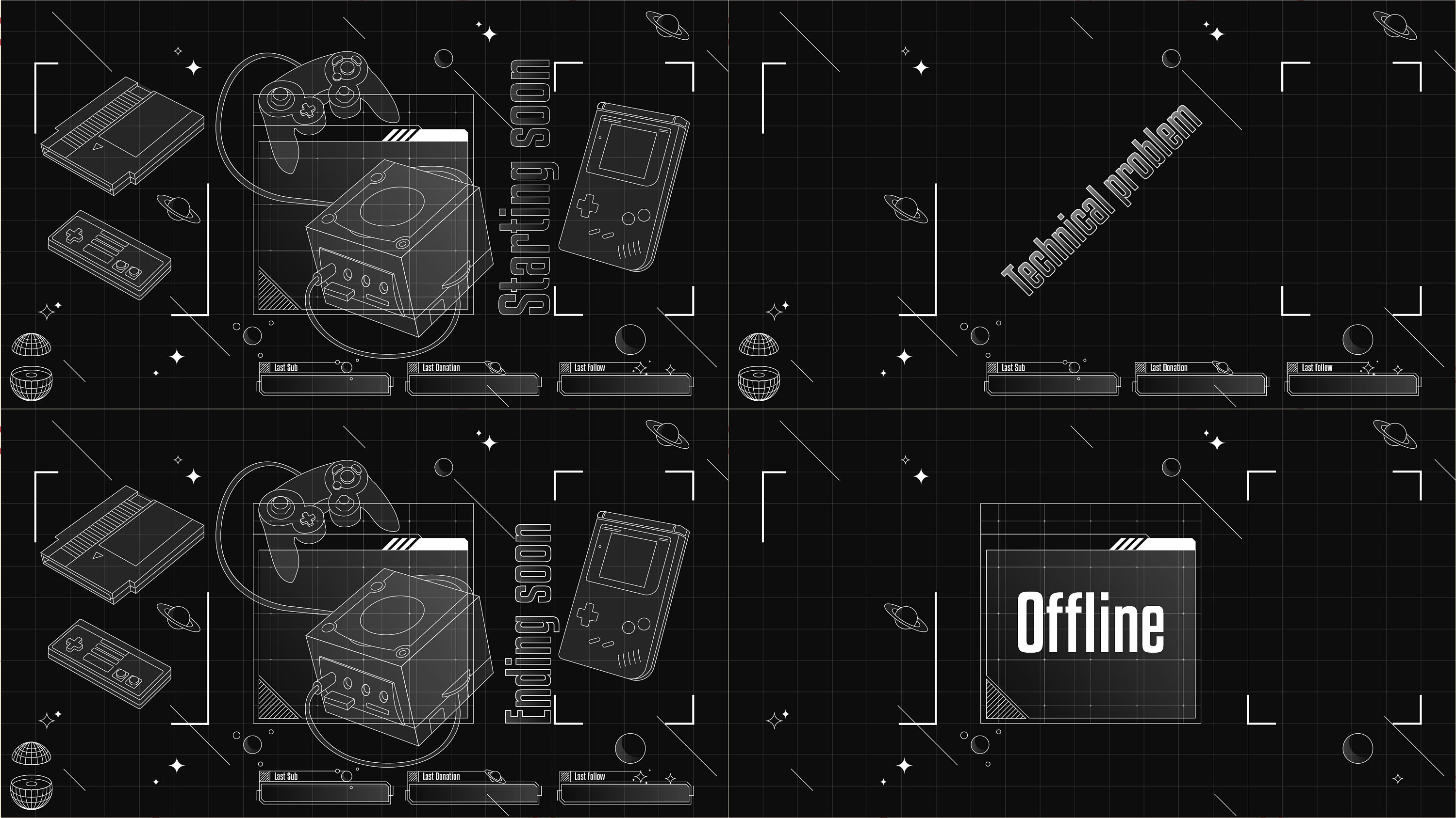 Celestian Gamer - Overlay Twitch - Etsy