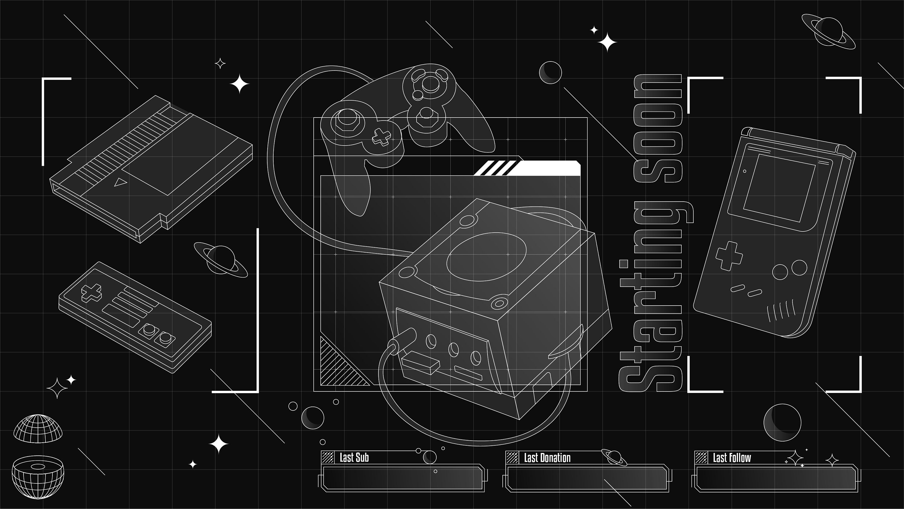 Celestian Gamer - Overlay Twitch - Etsy