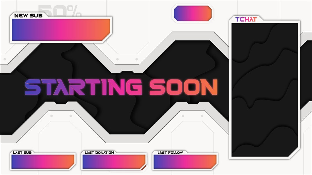 Futuristic Mecha Twitch Overlay - Etsy