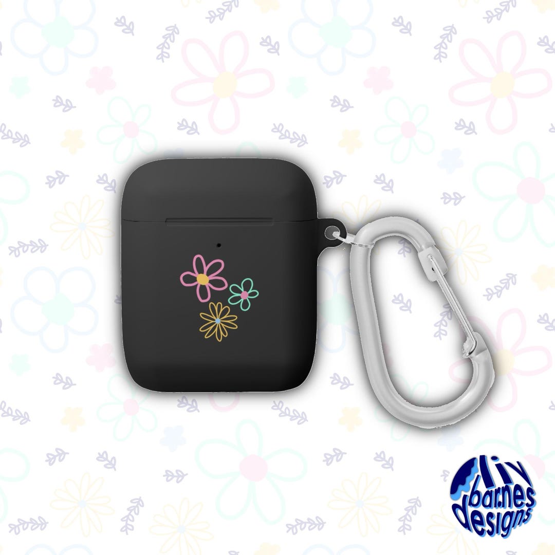 Cute Flower Doodles Airpods and Airpods Pro Case Flower Design Earbuds ...