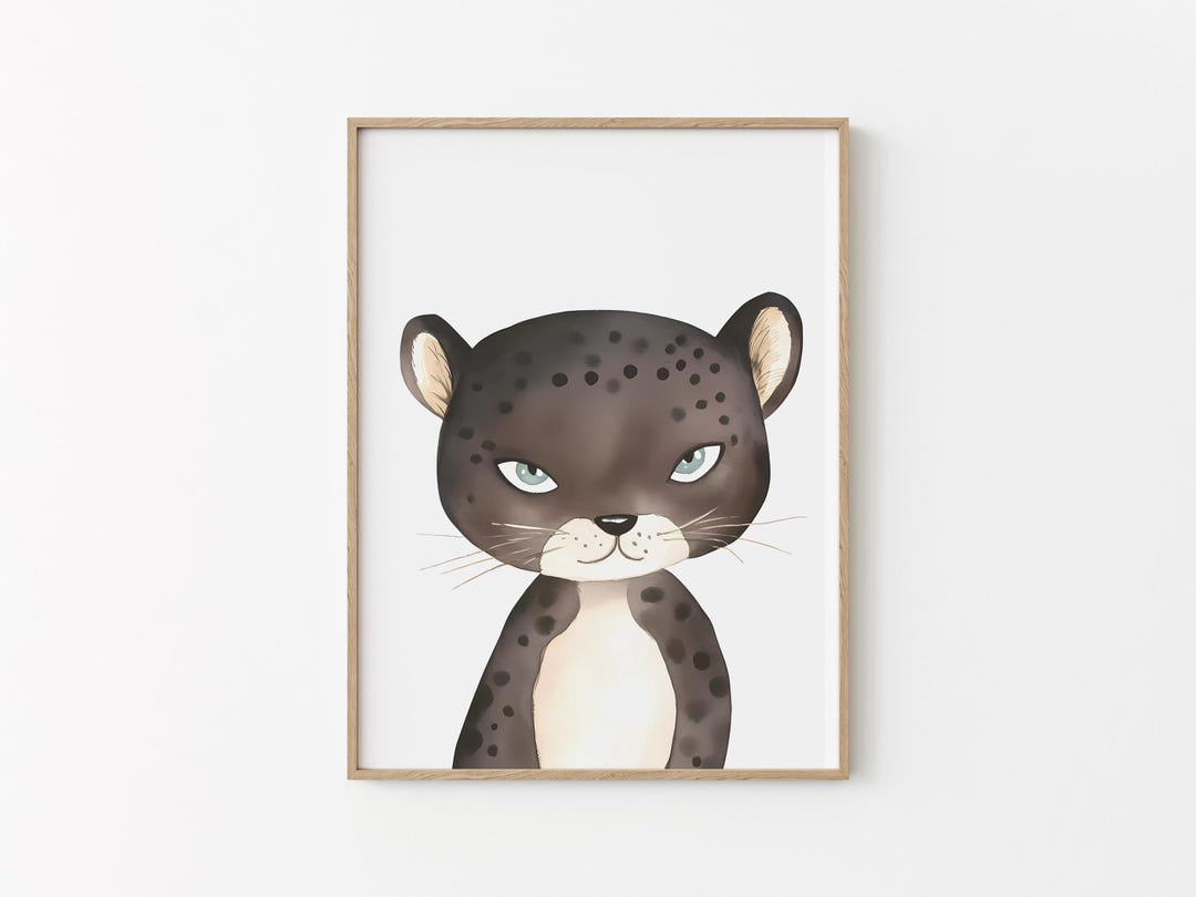 Poster Panthère - Illustration - Décoration Murale Pour Chambre D ...