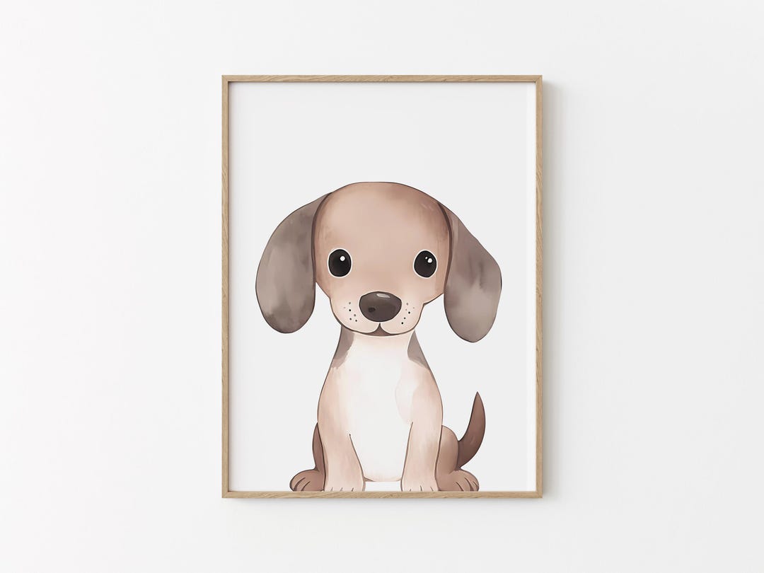 Poster Teckel - Illustration - Décoration Murale Pour Chambre D'enfant ...