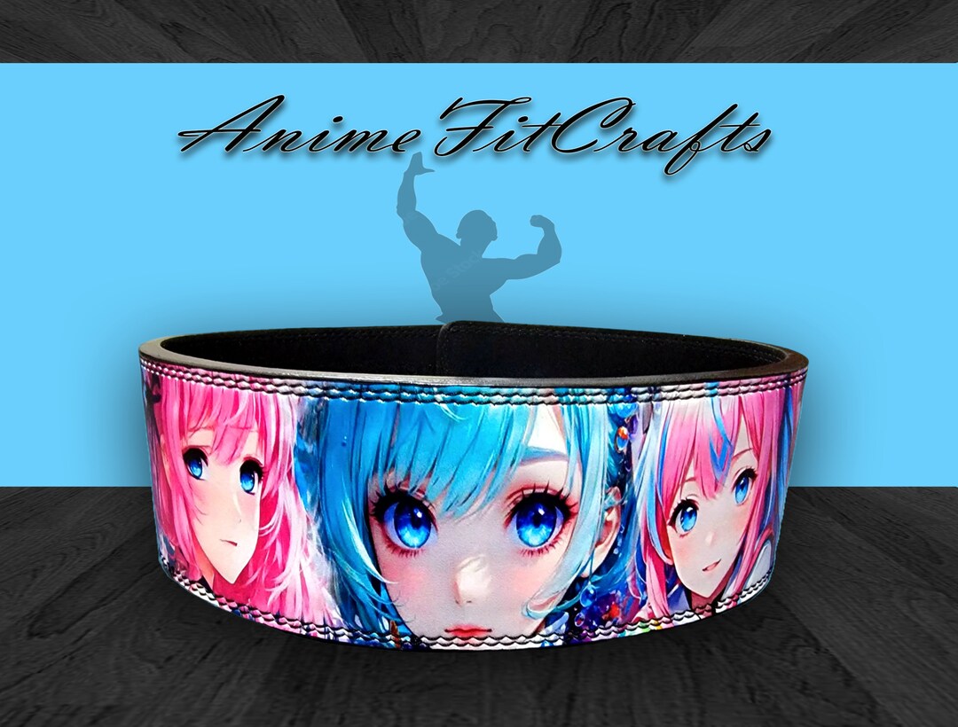 Anime Weight Lifting Belt, Gym Belt, Powerlift Belt, Leather Lifting ...