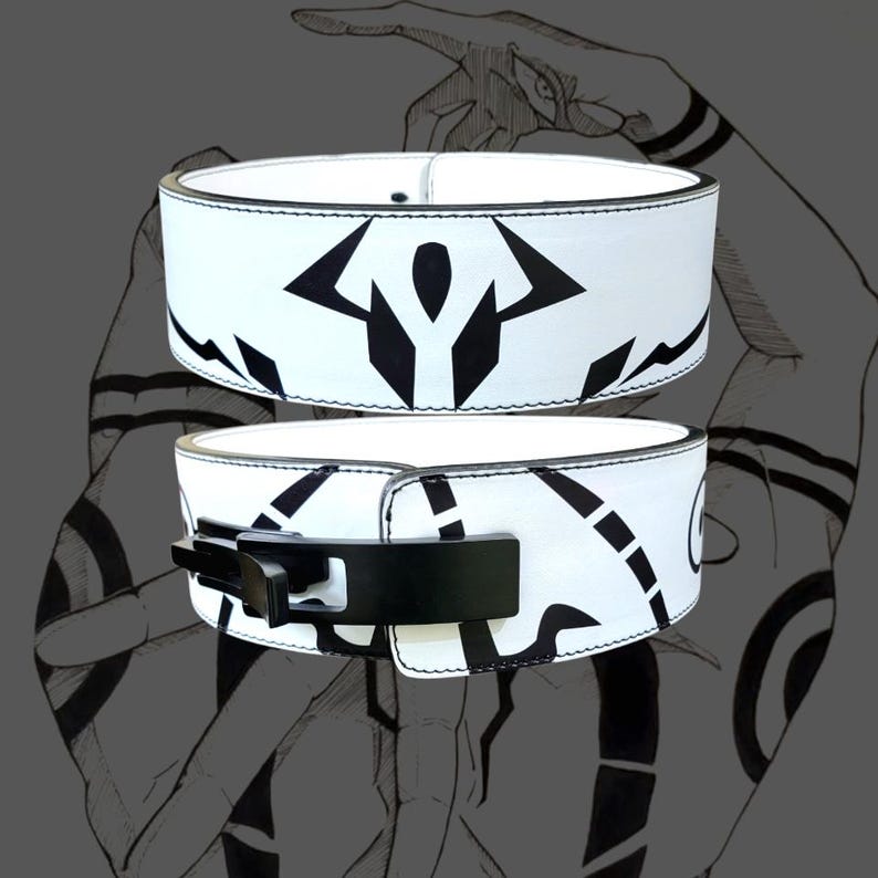 Berserk Anime Powerlifting Belt: Genuine Leather Lever Buckle - Etsy