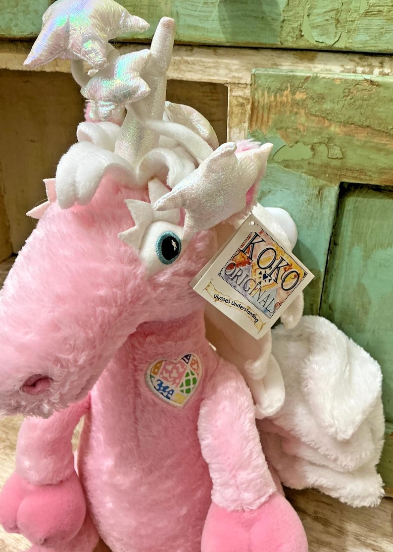 Pink Plush Plushie KOKO Originals Ulysses Understanding Unicorn Angel ...